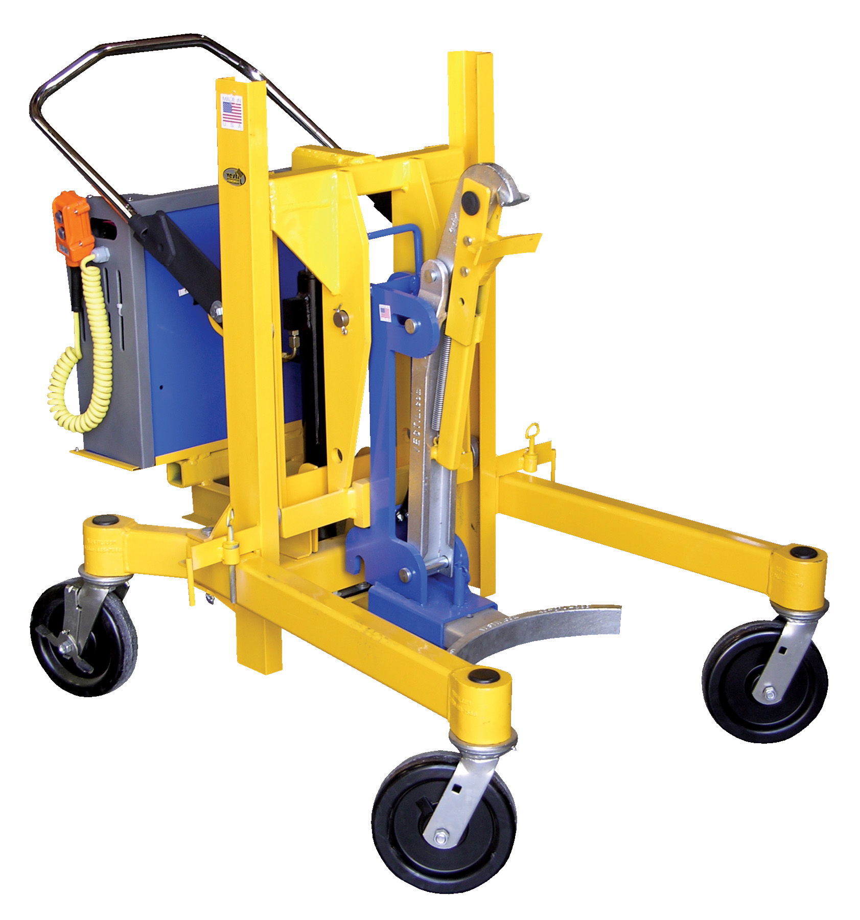 Vestil DCR-880-H-DC | DC Portable Drum Transporter, Single Drum, 1500 ...