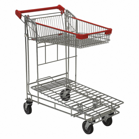 Grainger WIRE-S | 3HGF7 | Platform Shopping Cart, Nestable Platform ...
